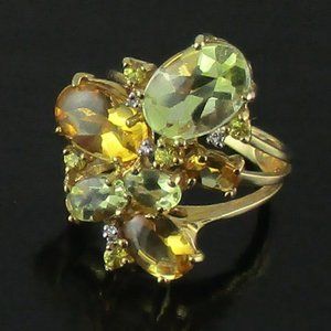HSN | Jewelry | K Gold Citrus Gemstone Ring | Poshmark